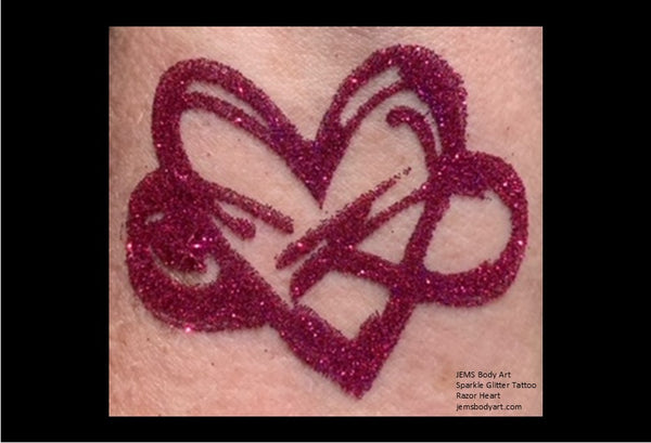 Razor Heart - Jems Body Art