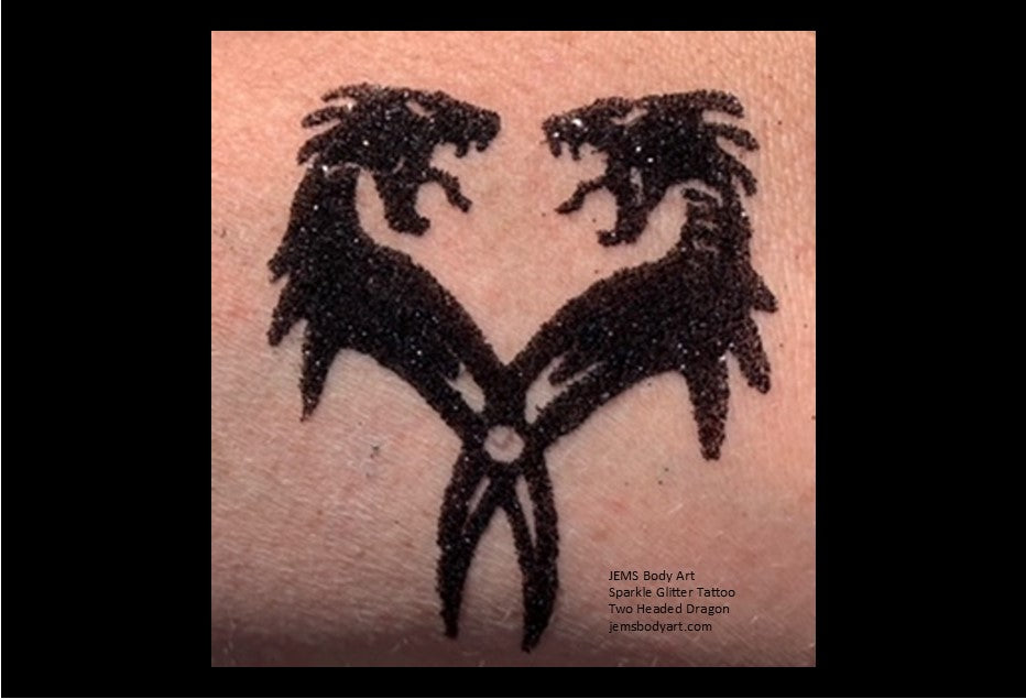 Two Headed Dragon Tattoo Black & Red Dragon By Yuli At VictimsOfInk,